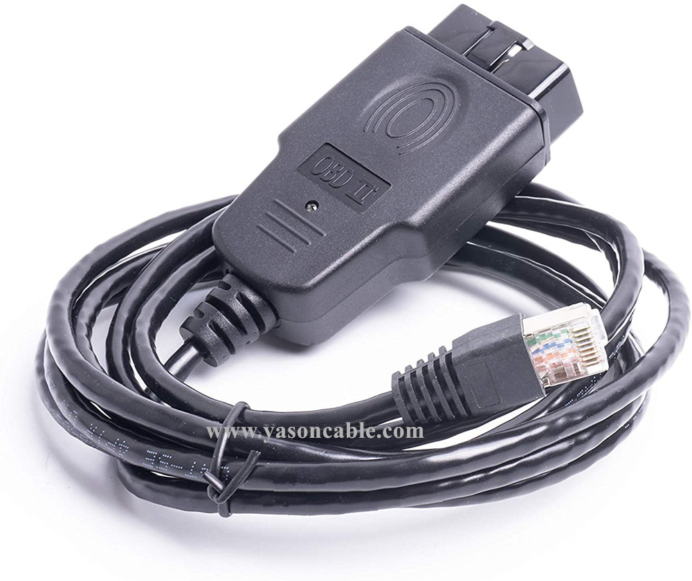 OBD2 to RJ45 ENET Interface Cable (OBD2 to Ethernet) for BMW Coding ...