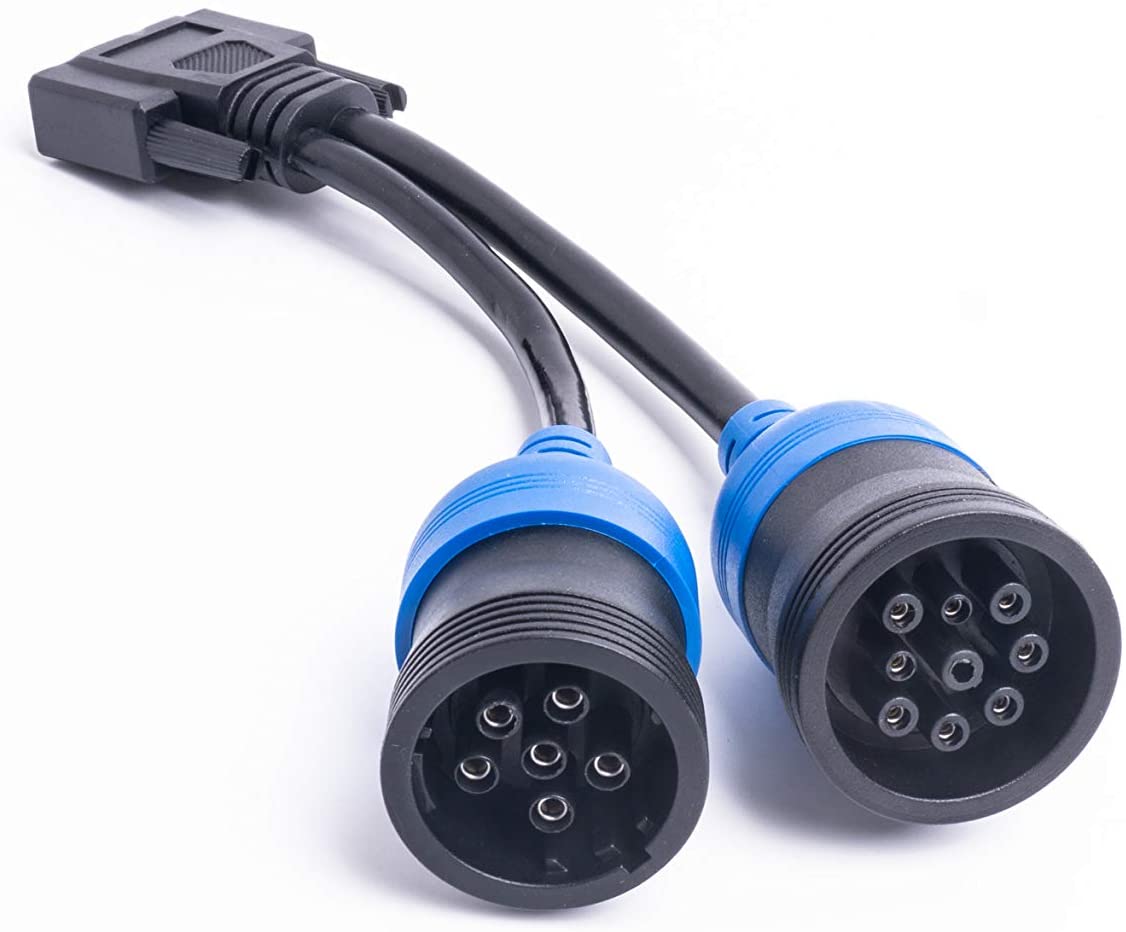 DB15 to J1939 9pin and J1708 6pin Y Cable for NEXIQ Truck Scanner ...