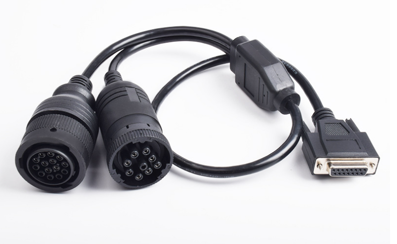 Type 1 J1939 to DB15 Female to 14pin Splitter Y cable